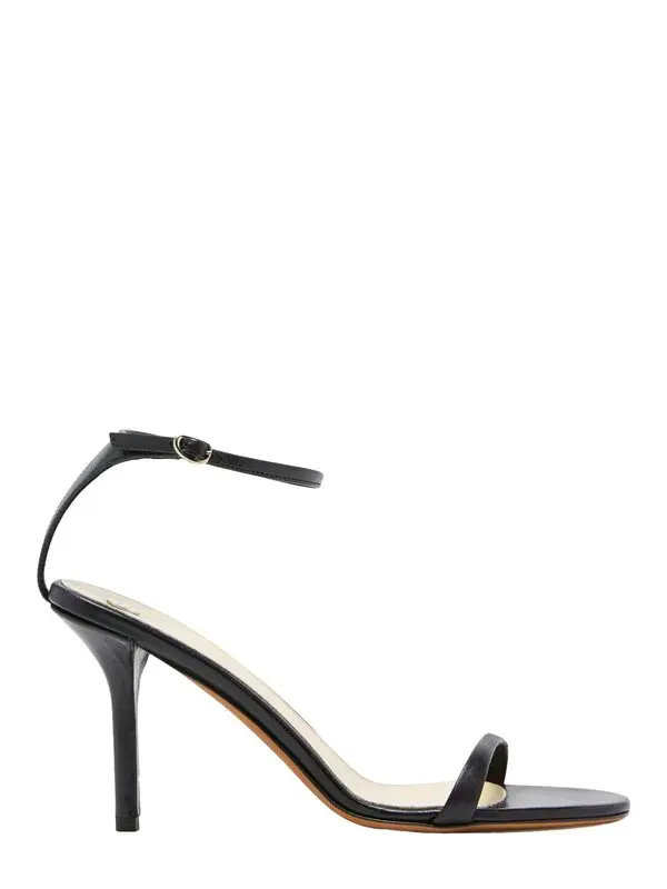 Proenza Schouler Stiletto Heel Leather Sandals - Black