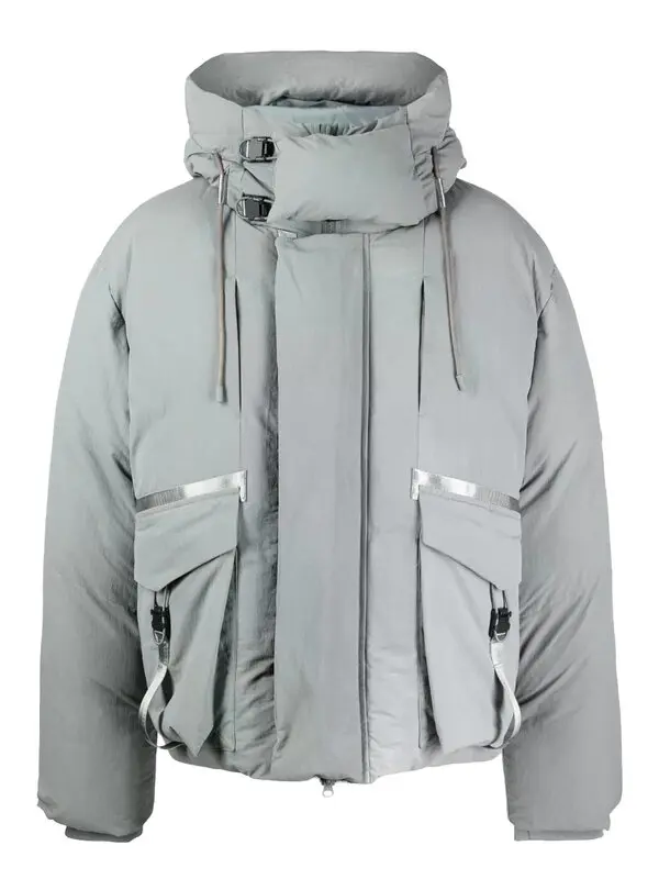 SPOONYARD Hooded Padded Jacket - Grey