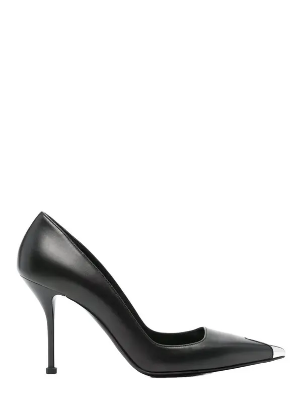 Alexander McQueen Punk 90mm Leather Pumps - Black