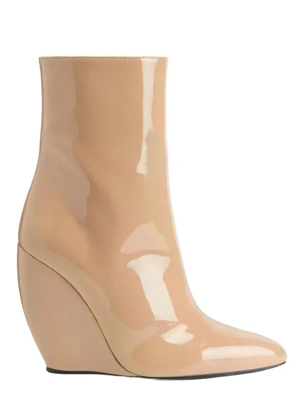 GIUSEPPE ZANOTTI 105mm Tylde Wedge Boots - Neutrals