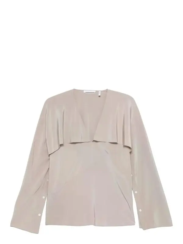 Helmut Lang Scarf Blouse - Grey