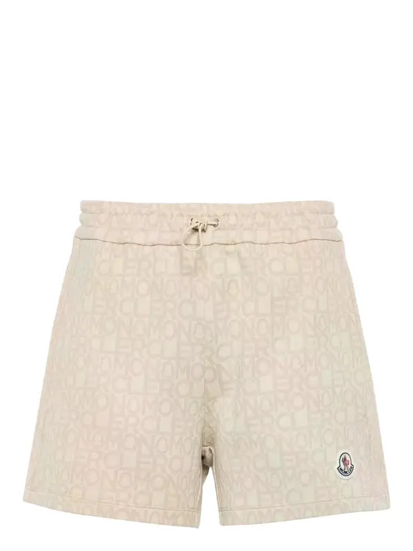 Moncler Monogram Jacquard Shorts - Neutrals