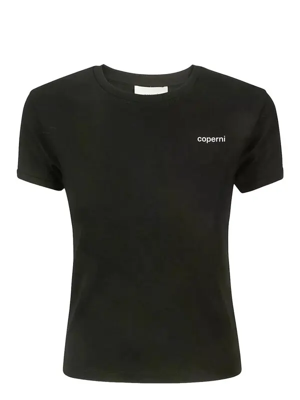 Coperni Logo-print Cotton T-shirt - Black