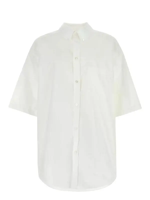 Balenciaga Metal Bb Stencil Shirt - White