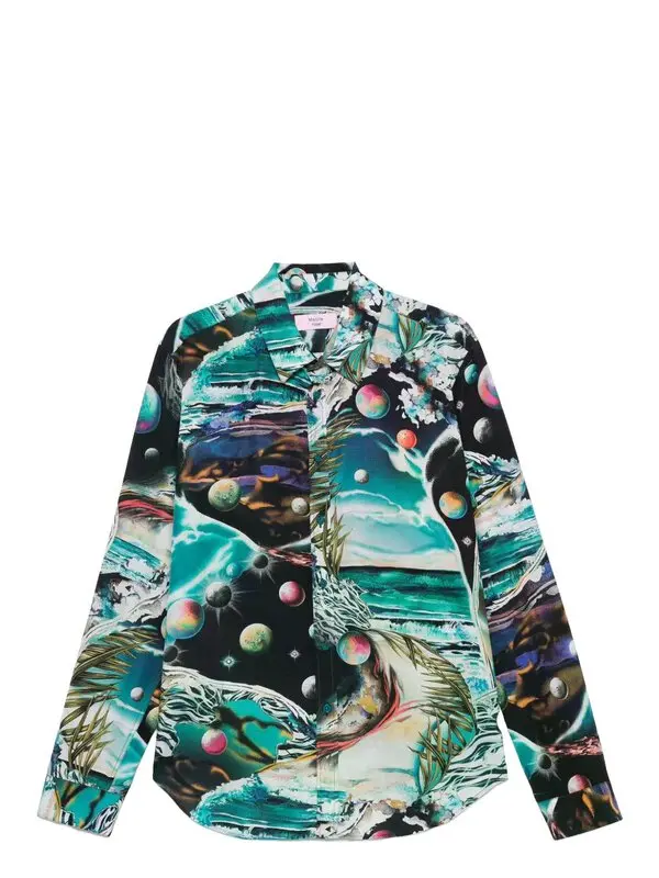 Martine Rose Hawaiian Shirt - Green