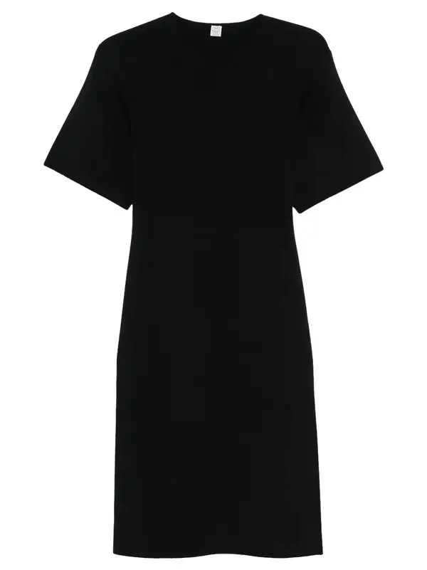 TOTEME Knitted Midi Dress - Black