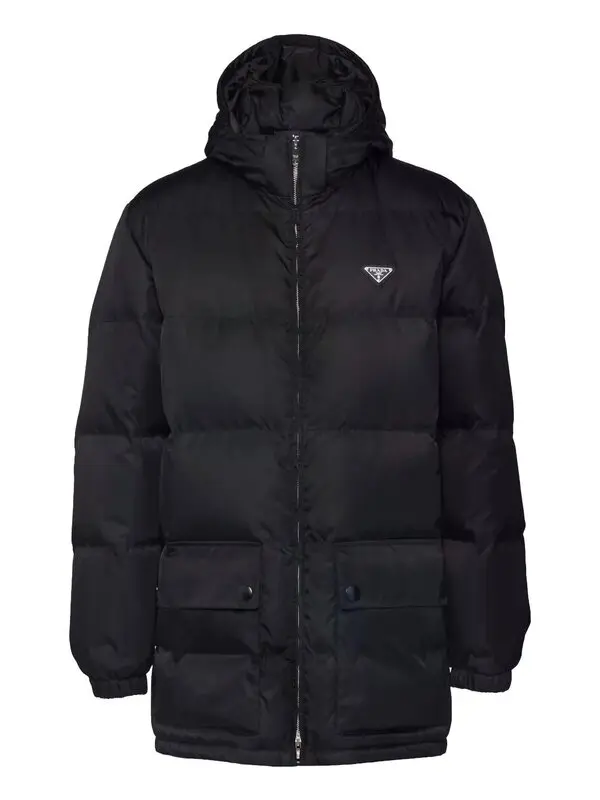 Prada Re-nylon Down Jacket - Black