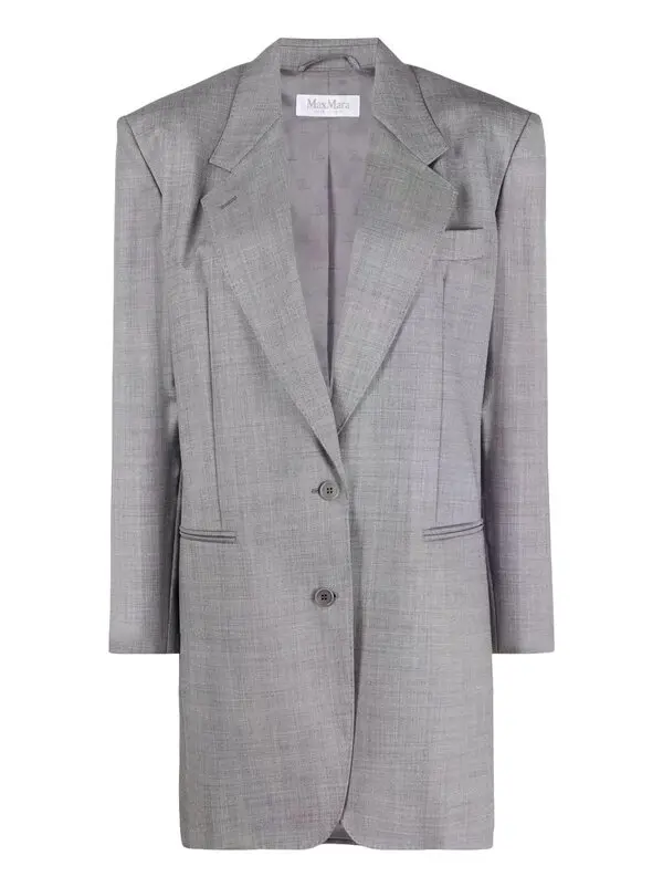 Max Mara Boxy Fit Blazer - Grey