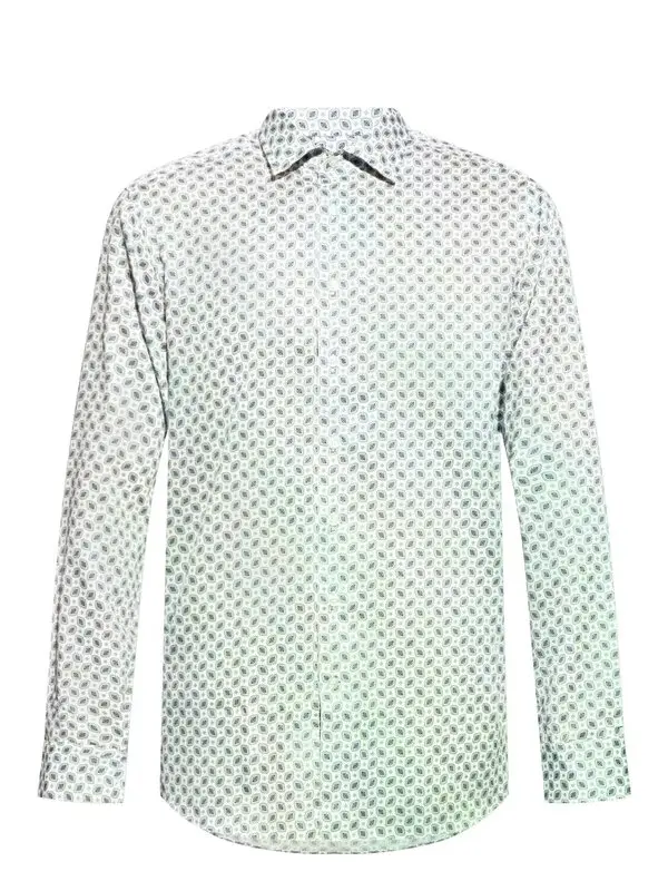 Etro Paisley-print Cotton Shirt - Blue