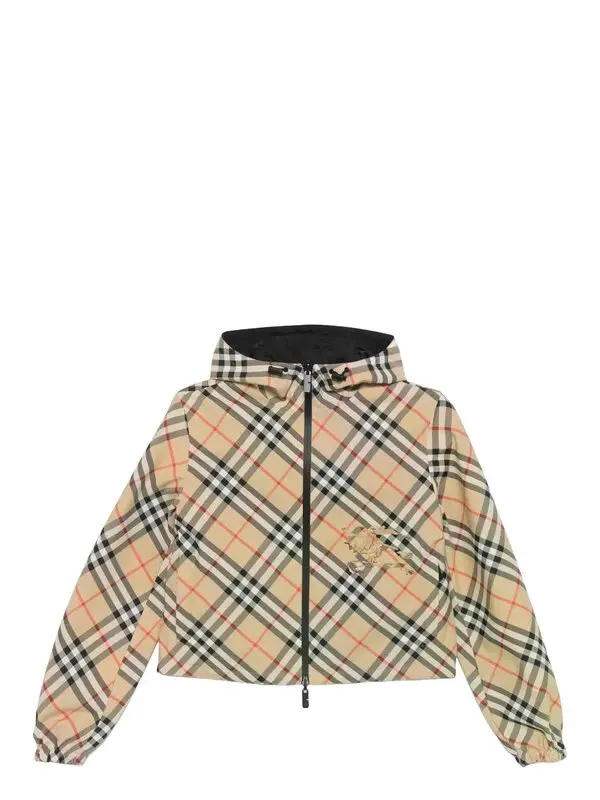 Burberry Check Jacket - Brown