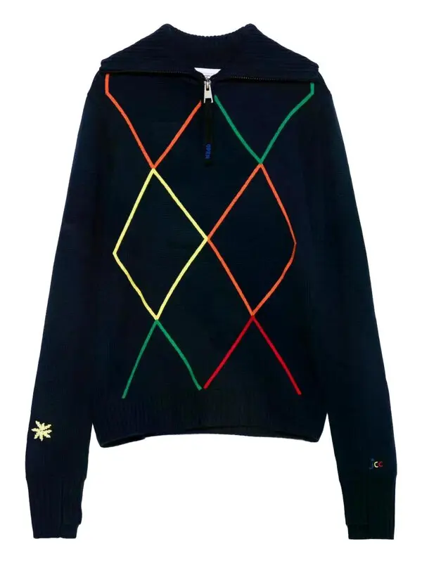 Rossignol X Jcc Merino-wool Sweater - Blue