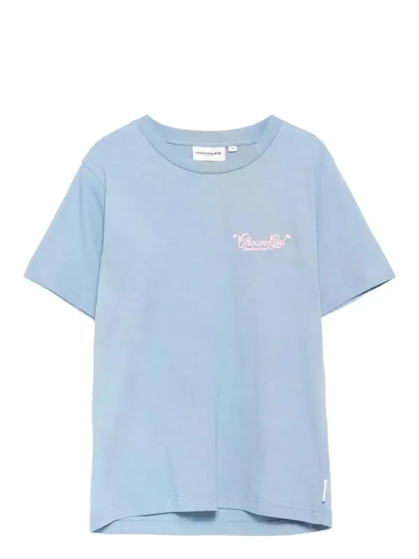 CHOCOOLATE Logo-embroidered T-shirt - Blue