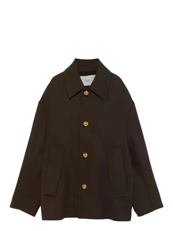 AMI Paris Virgin Wool Jacket - Brown