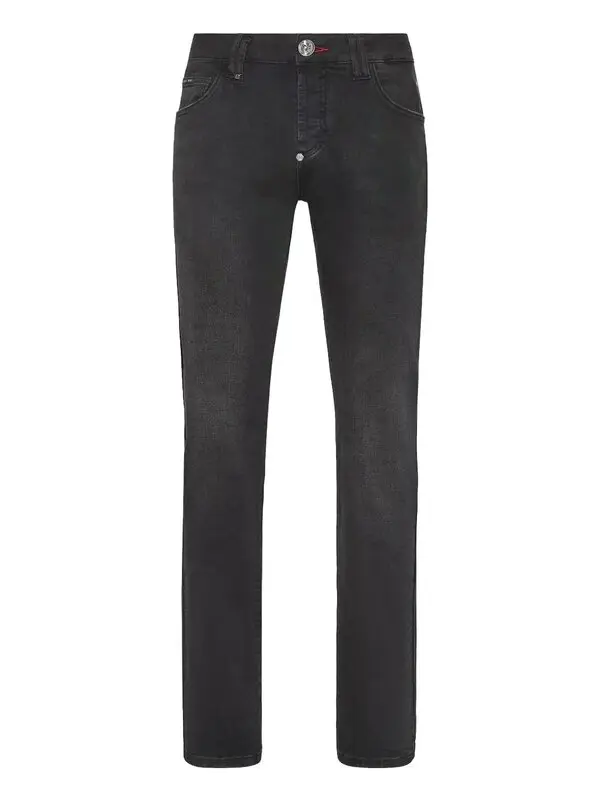 Philipp Plein Supreme Iconic Straight-leg Jeans - Black