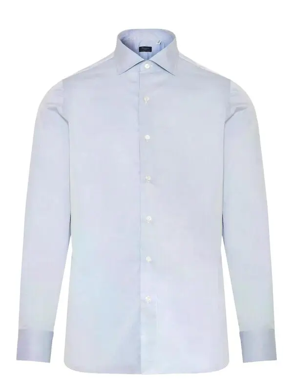FINAMORE 1925 Cotton Shirt - Blue