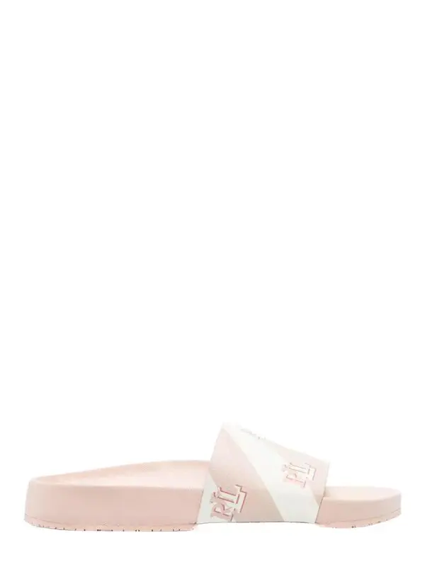 Ralph Lauren Audrina Logo-print Slides - Pink