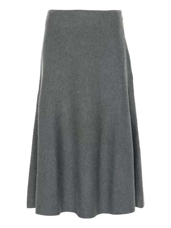 Khaite The Odil Mid-length Skirt - Grey