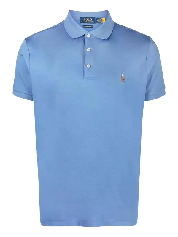 Polo Ralph Lauren Cotton Polo Shirt With Signature Pony Motif - Blue