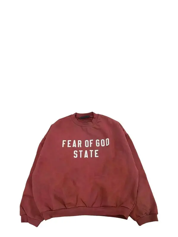 Fear Of God Slogan-print Sweatshirt - Red
