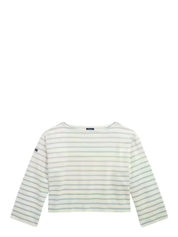 Polo Ralph Lauren Striped Long-sleeve Top - White
