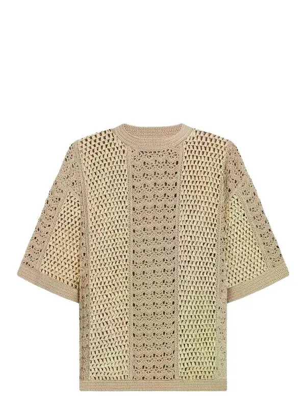 Dolce & Gabbana Woven T-shirt - Brown