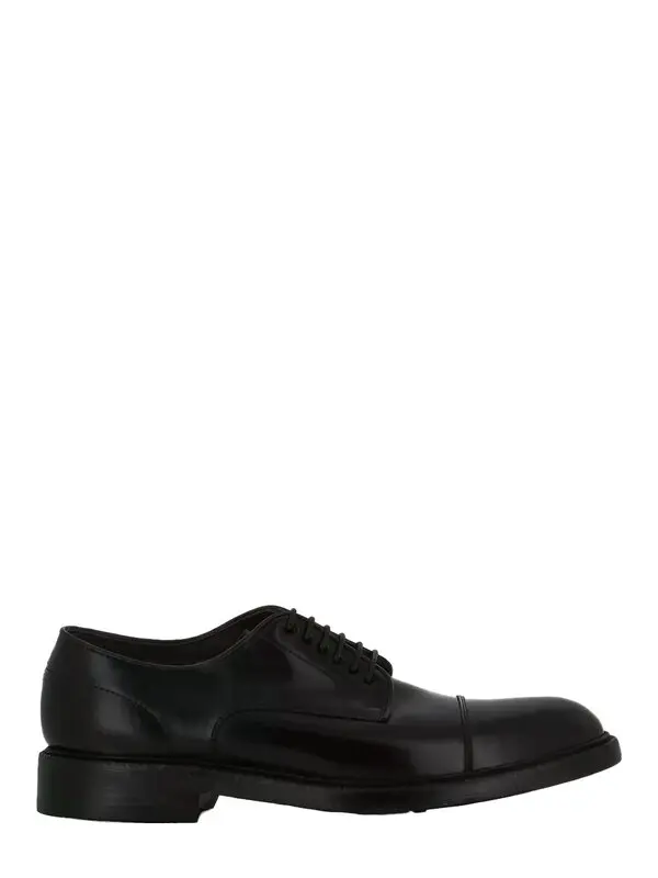 GREEN GEORGE Cap-toe Derby Shoes - Brown