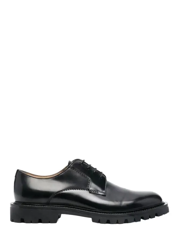 SCAROSSO Chunky-soled Derby Shoes - Black