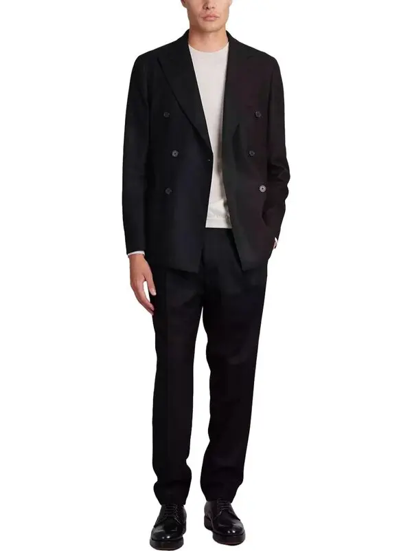 SANTANIELLO Double-breasted Suits - Black