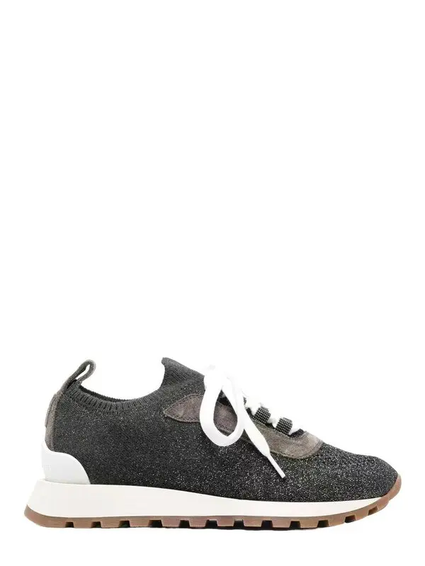 Brunello Cucinelli Sock-style Low-top Sneakers - Grey