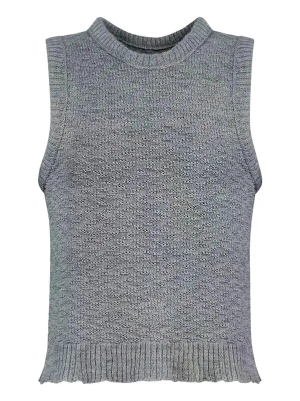 MAISON MARGIELA Knitted Tank Top - Grey