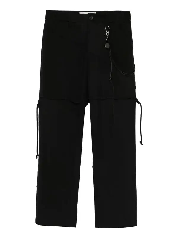 SONG FOR THE MUTE Slash Trousers - Black