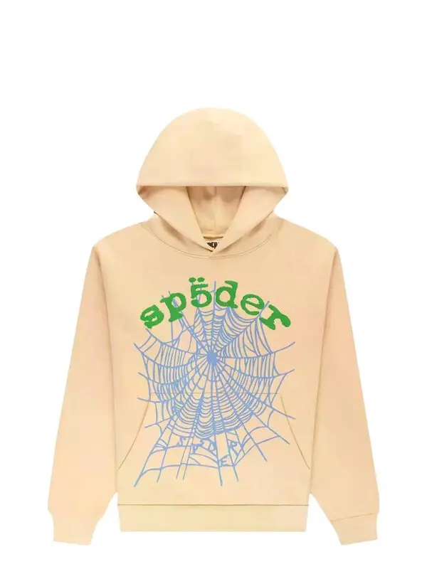 SP5DER Star Og Web V2 Hoodie - Neutrals