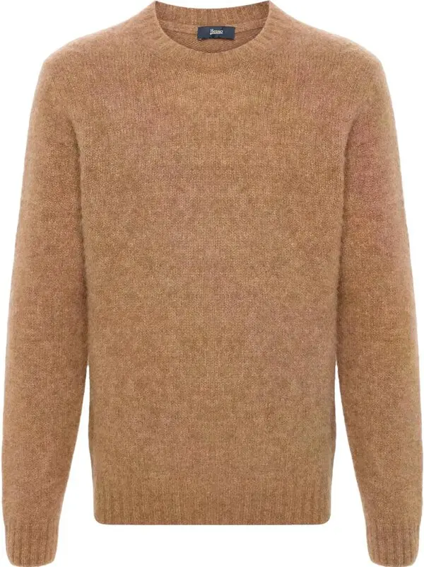 Herno Logo-plaque Sweater - Brown