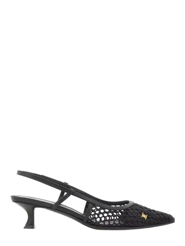 FERRAGAMO 40mm Vara-appliqué Slingback Pumps - Black