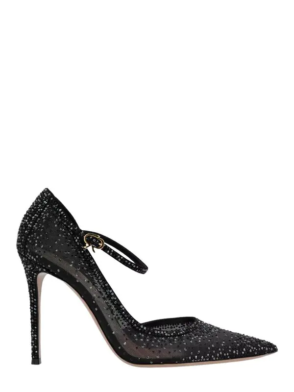 GIANVITO ROSSI 115mm Crystal-embellished Pumps - Black
