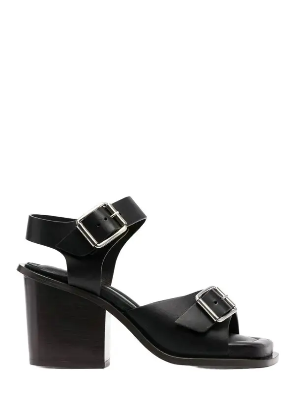 LEMAIRE Leather Sandals - Black