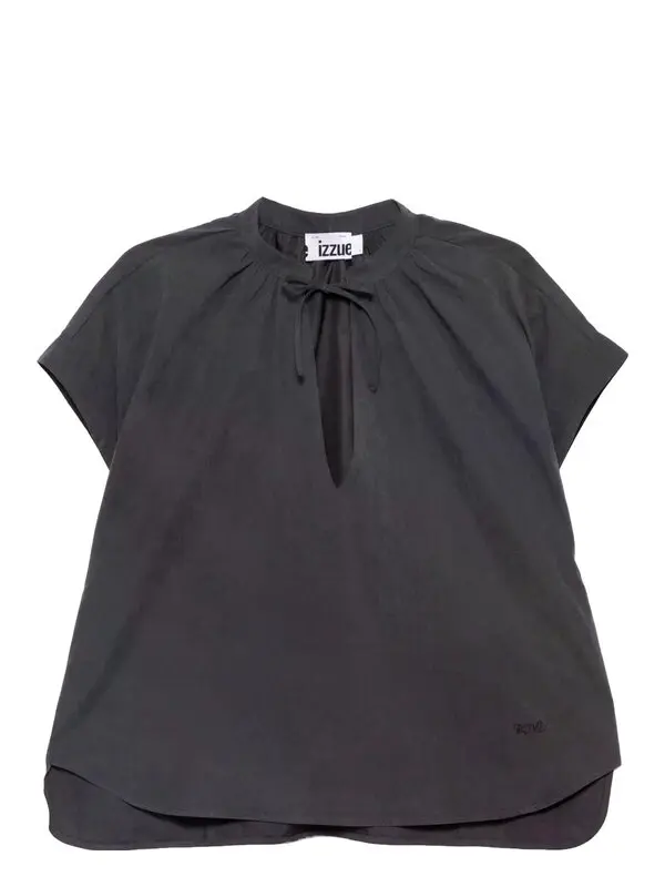 Izzue Embroidered Blouse - Grey