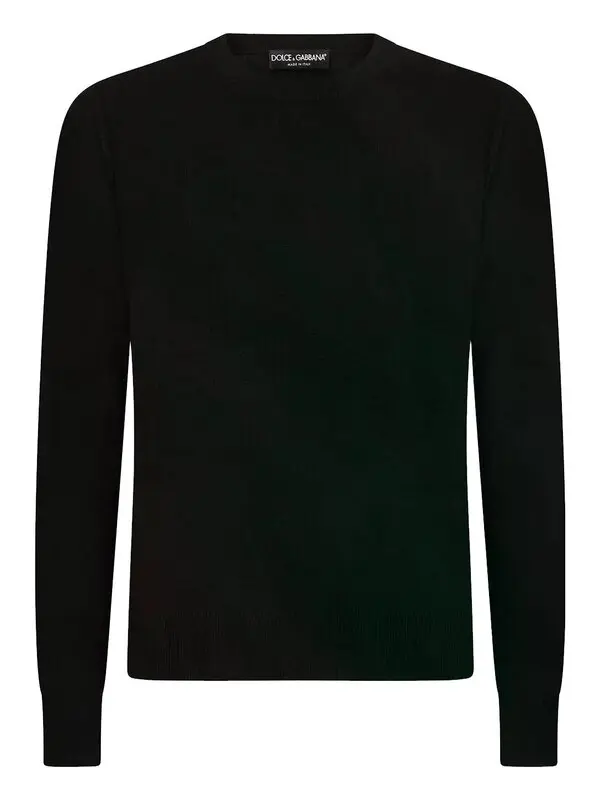 Dolce & Gabbana Round-neck Cashmere Jumper - Black