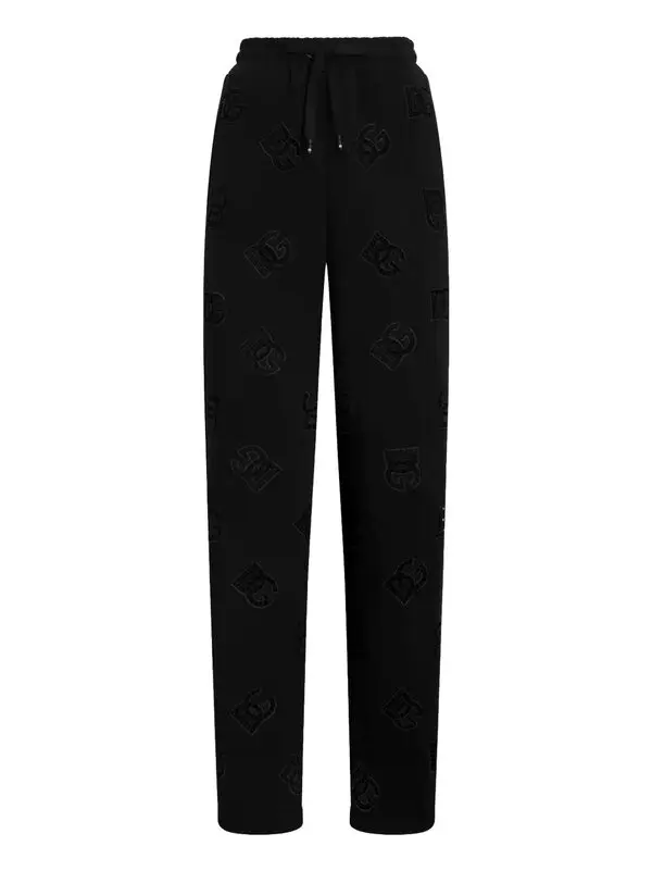 Dolce & Gabbana Logo-perforated Track Pants - Black