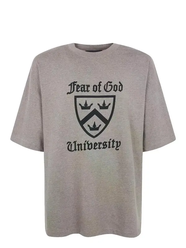 Fear Of God Printed T-shirt - Grey