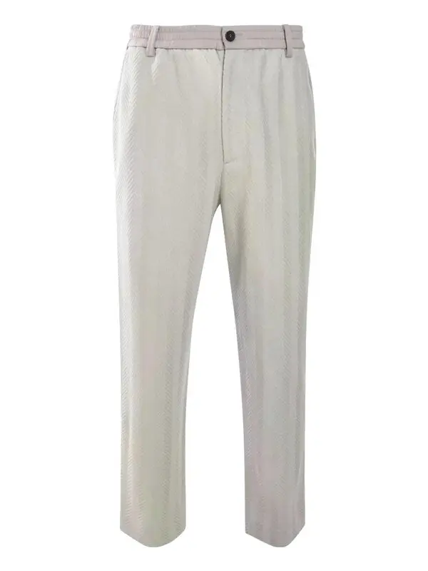 Missoni Zigzag-motif Trousers - Silver