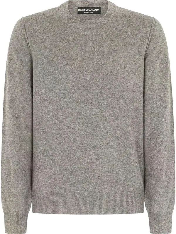 Dolce & Gabbana Round-neck Cashmere Jumper - Grey