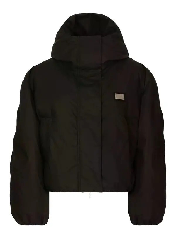 Dolce & Gabbana Logo-plaque Padded Jacket - Black