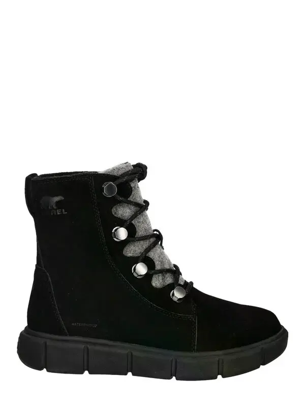 Sorel Suede Lace-up Boots - Black