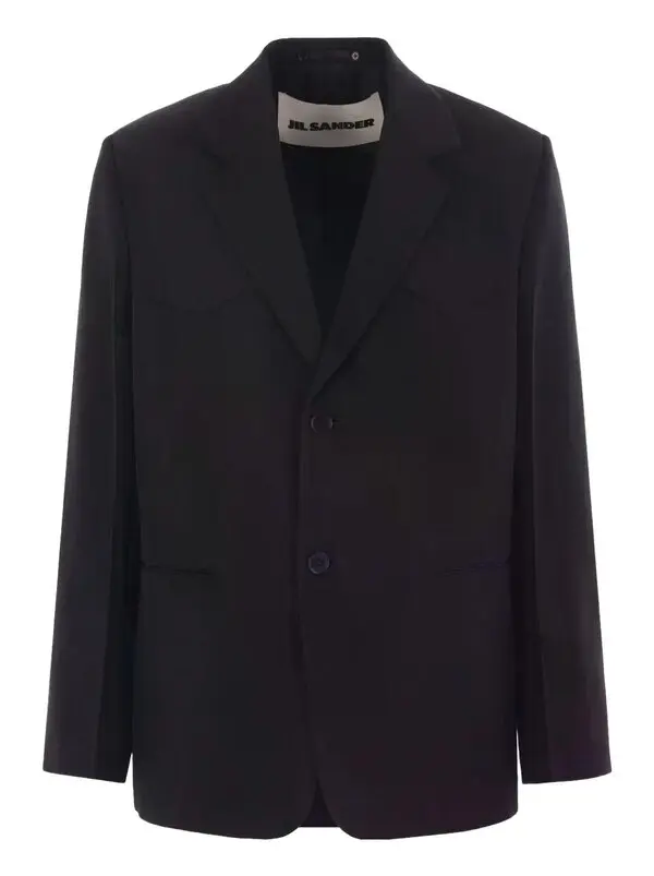 JIL SANDER Single-breasted Blazer - Black
