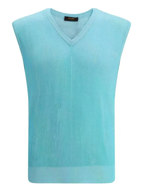 MOORER Anson-sia Gilet - Blue