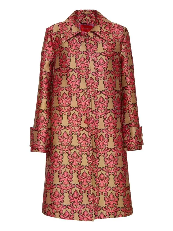 La DoubleJ Patterned Jacquard Precious Coat - Pink