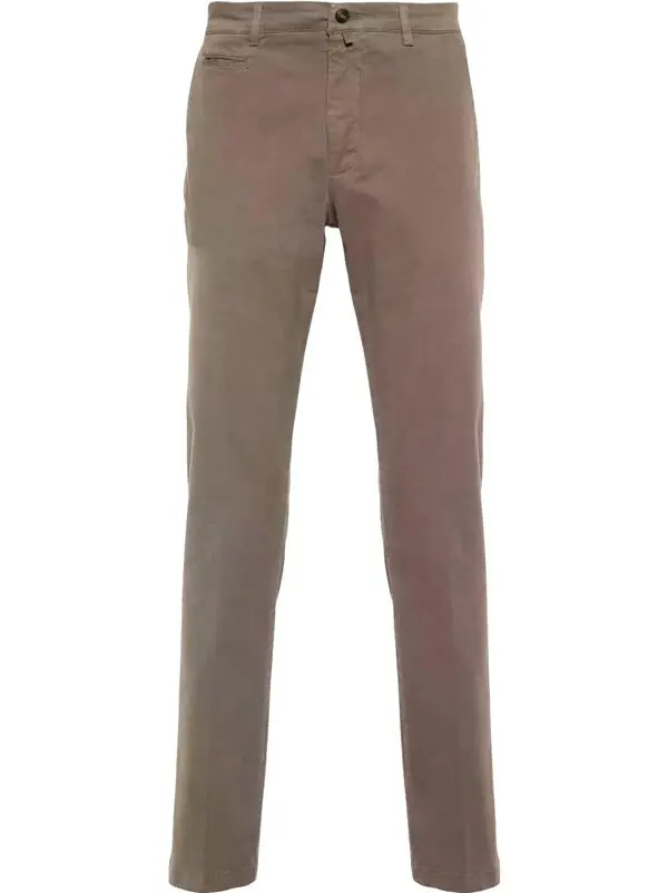 BRIGLIA 1949 Slim-cut Chino Trousers - Brown