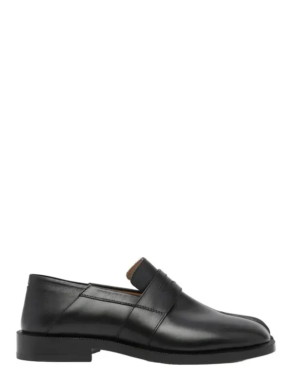 MAISON MARGIELA Tabi Leather Loafers - Black