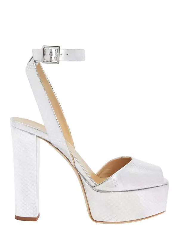 GIUSEPPE ZANOTTI 120mm Betty Platform Sandals - Silver